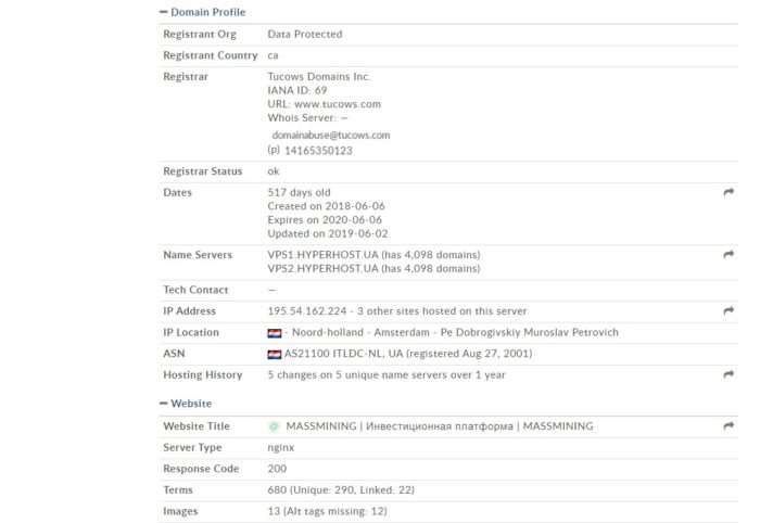 Инвестиционная платформа Massmining – обзор и отзывы о massmining.pro - BezObmana